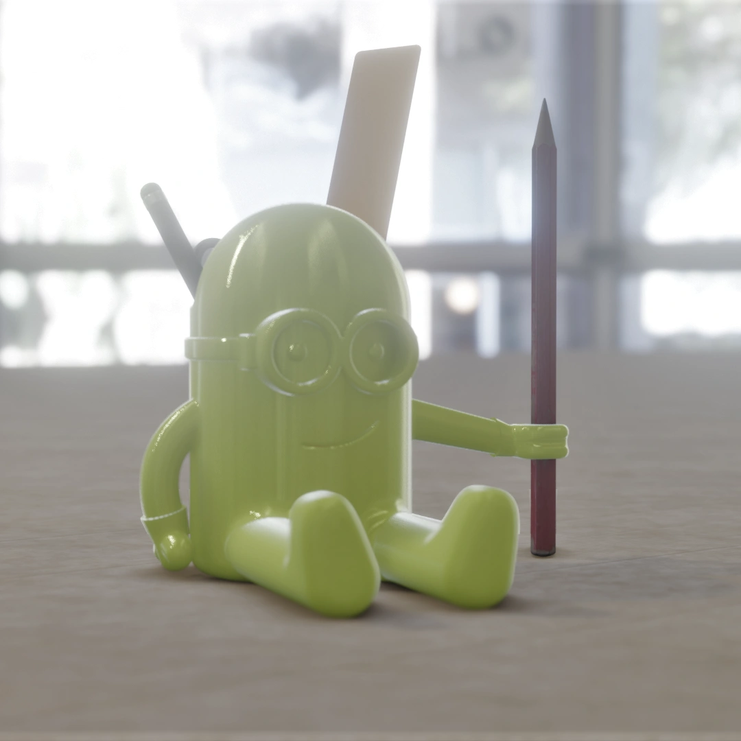 Minion Pen Holder | 3D-printed locally by independent makers.