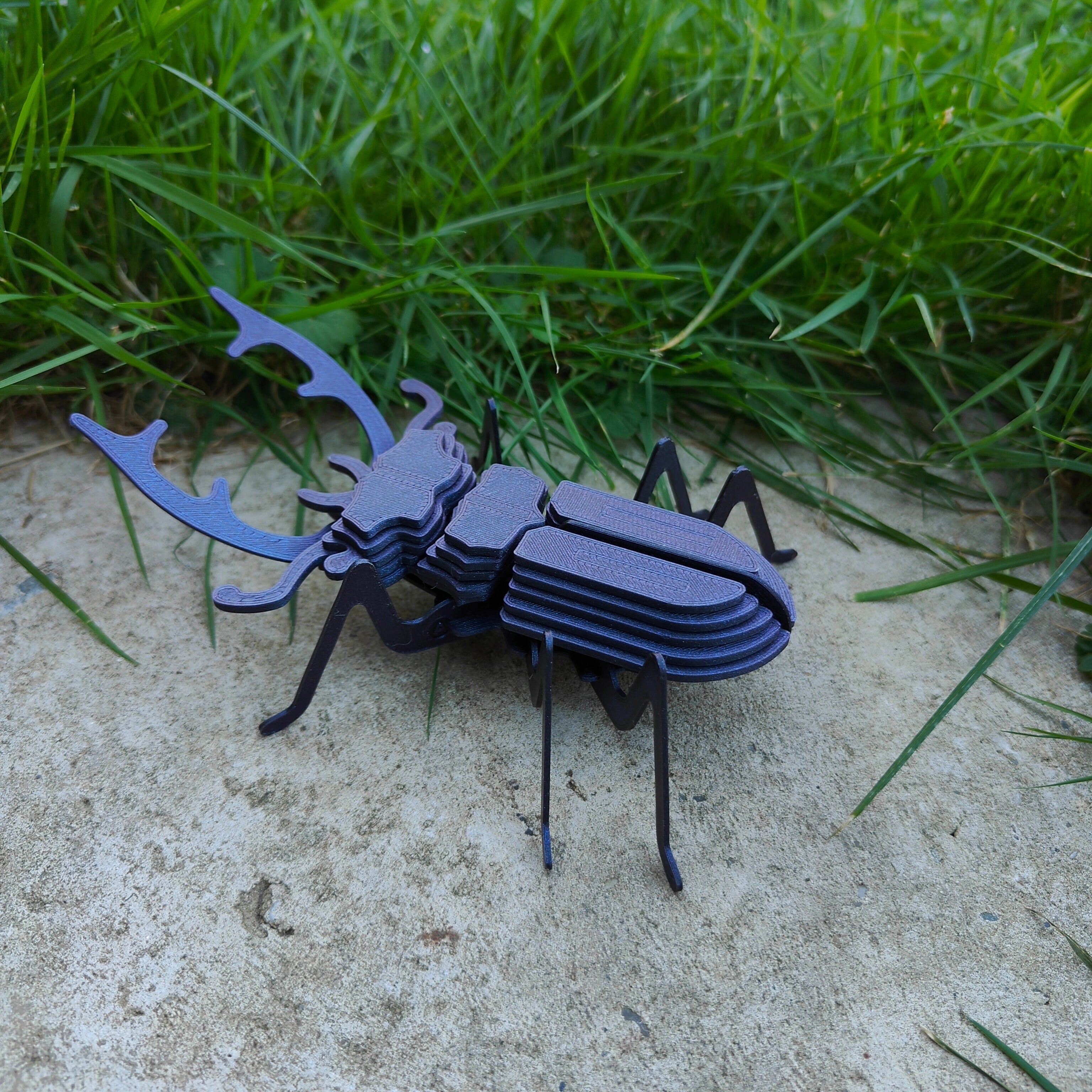 Stag Beetle Buildable Animal Figure | 3D-printed locally by independent ...