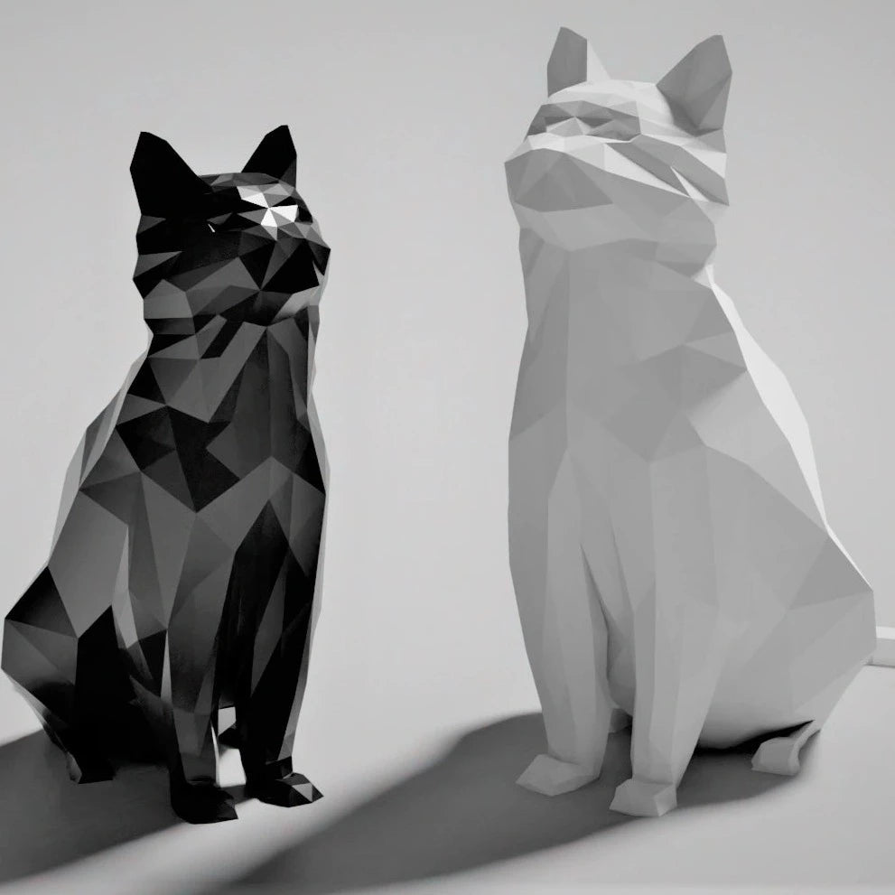 Low Poly Cat 2.0 (Decoration) | 3D-printed locally by independent makers.