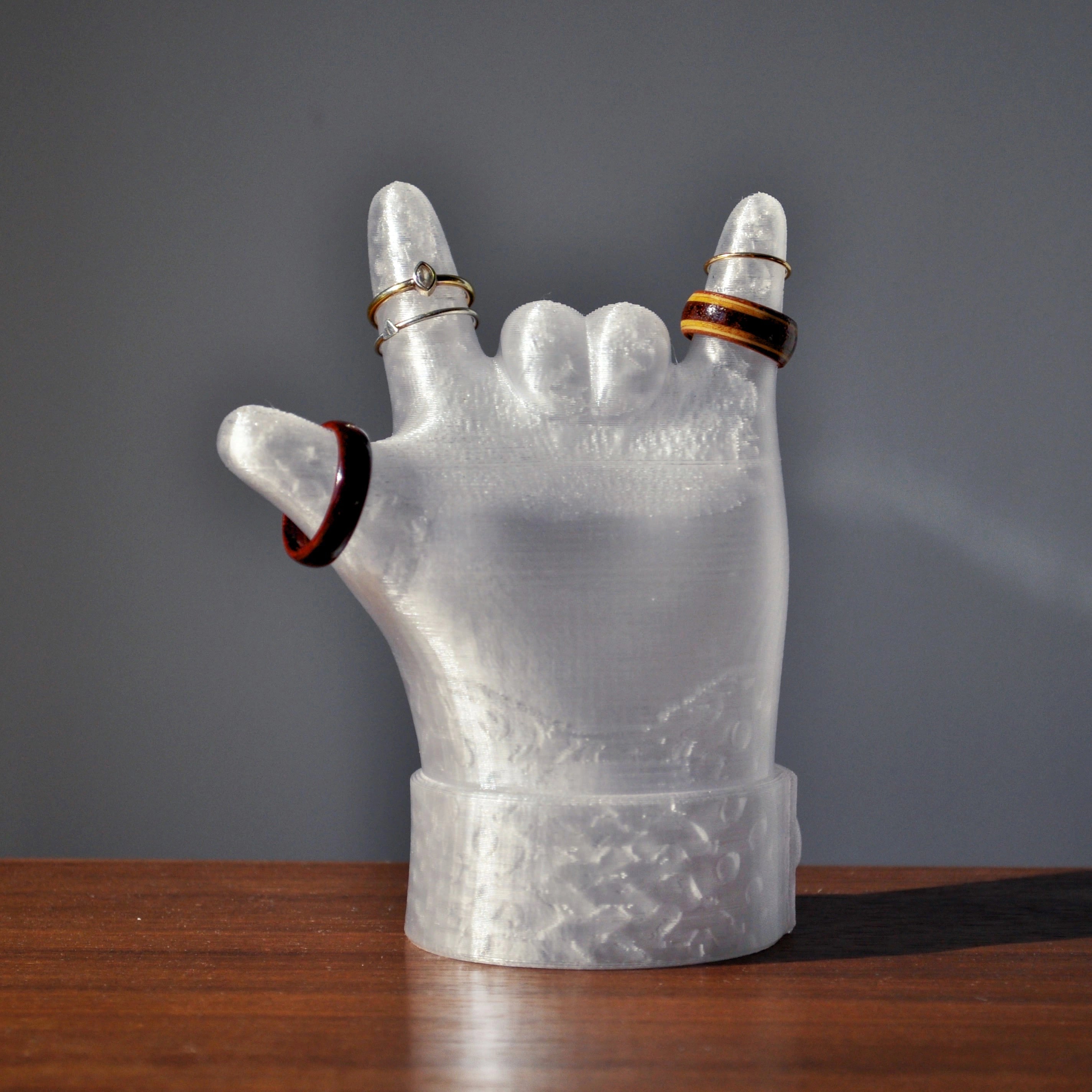 "I Love You" ASL Ring Holder | 3D-printed locally by independent makers.