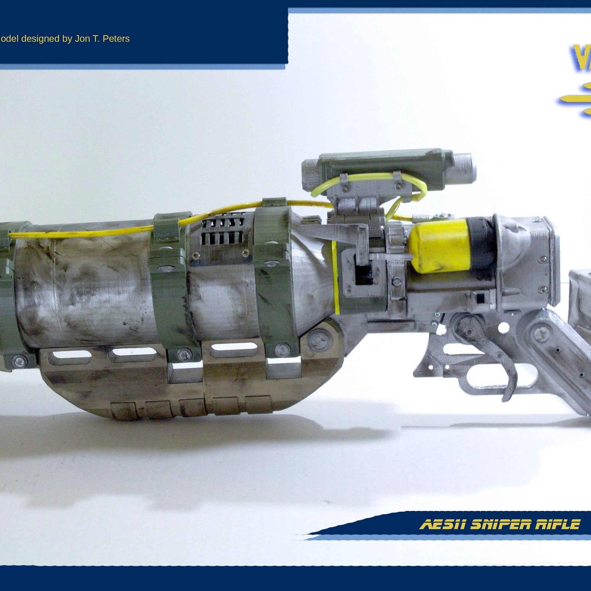 AES-11 Sniper Rifle Kit | 3D-printed locally by independent makers.