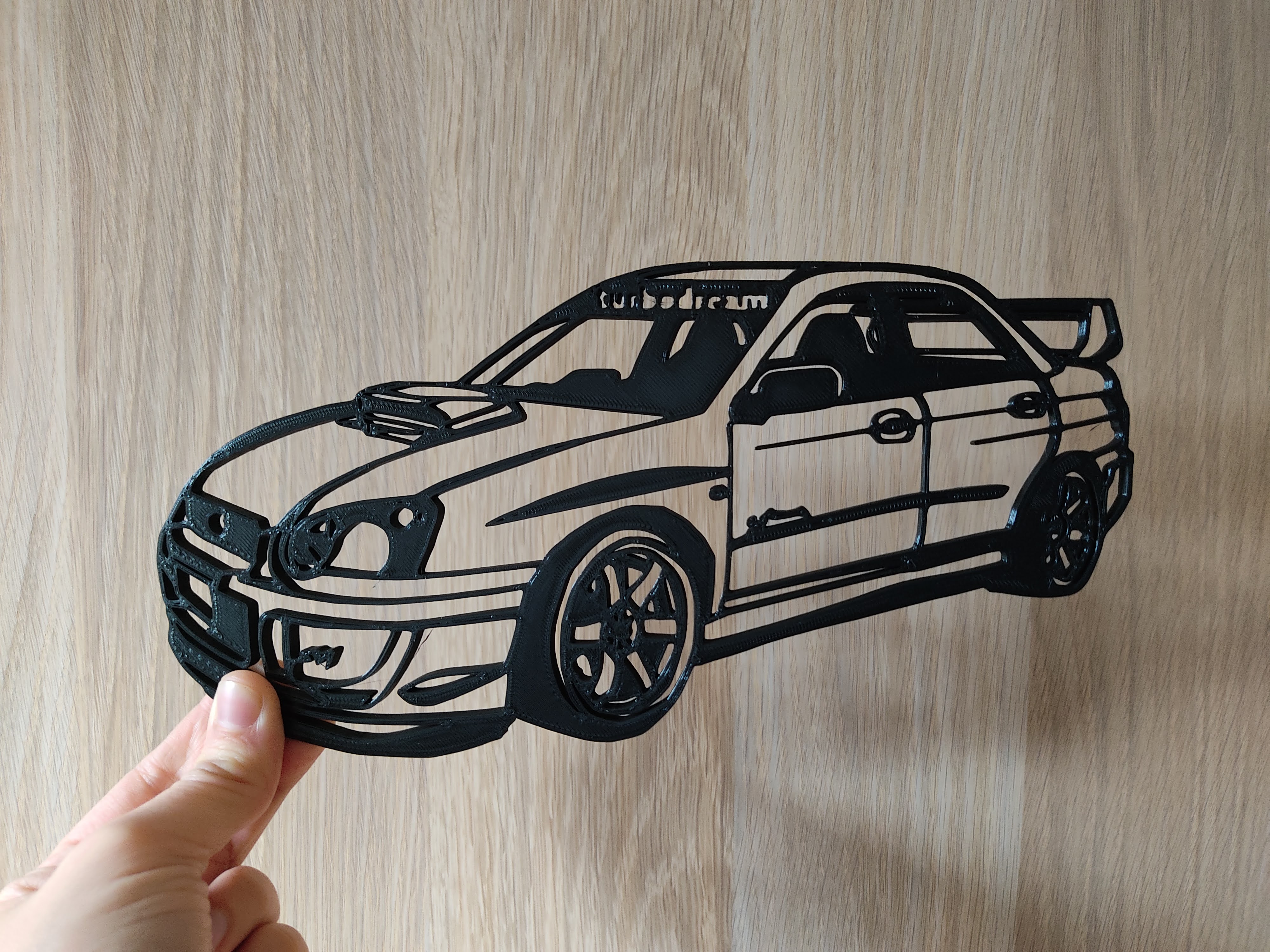 Custom Car Silhouette | 3D-printed locally by independent makers.