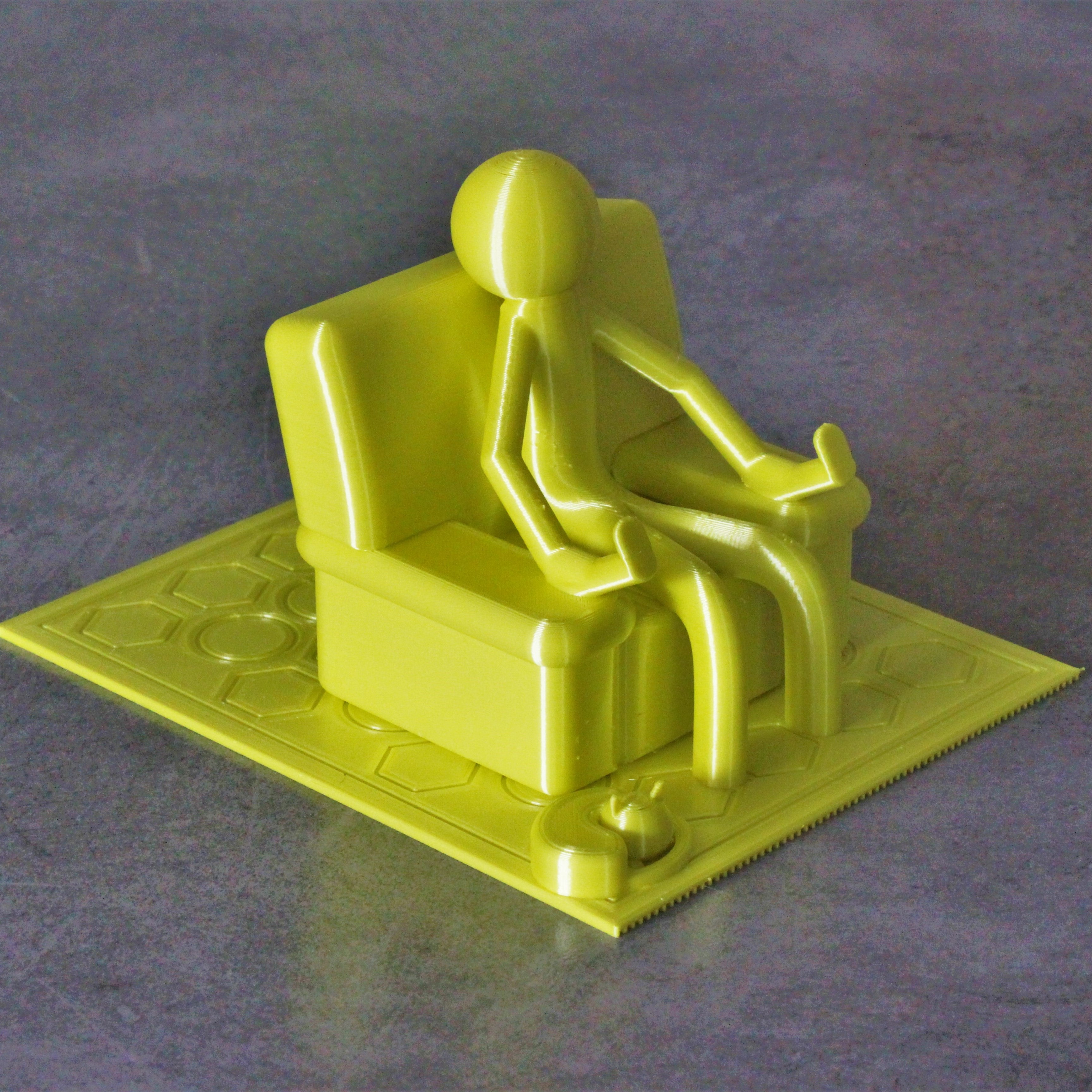 The Stickman Phone Stand | 3D-printed locally by independent makers.