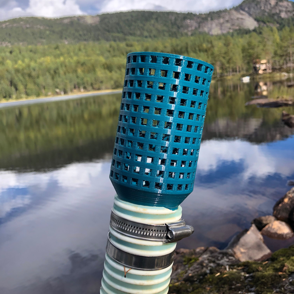 Intake Screen for Water Pumps | 3D-printed locally by independent makers.